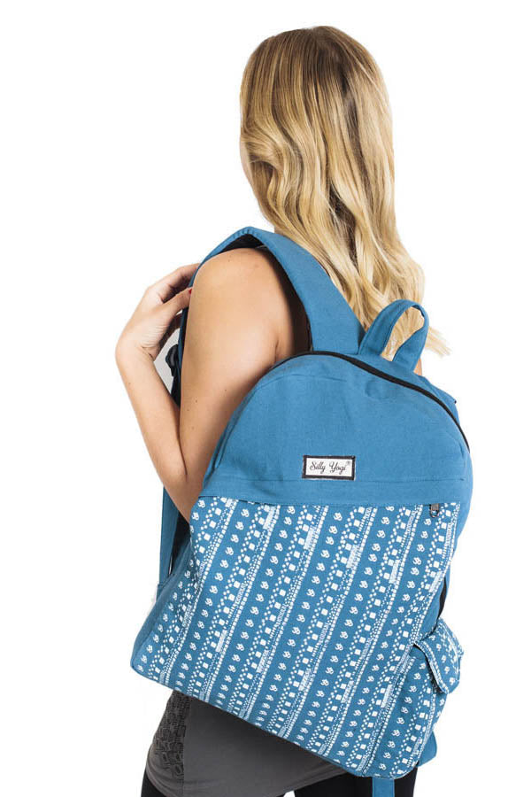 Funky Striped Om Backpack – Silly Yogi