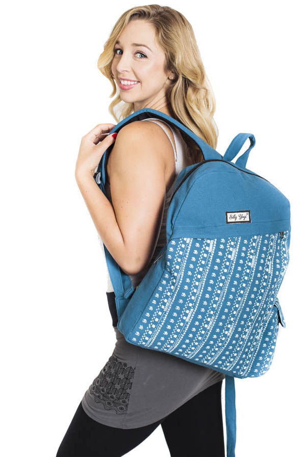 Funky Striped Om Backpack – Silly Yogi